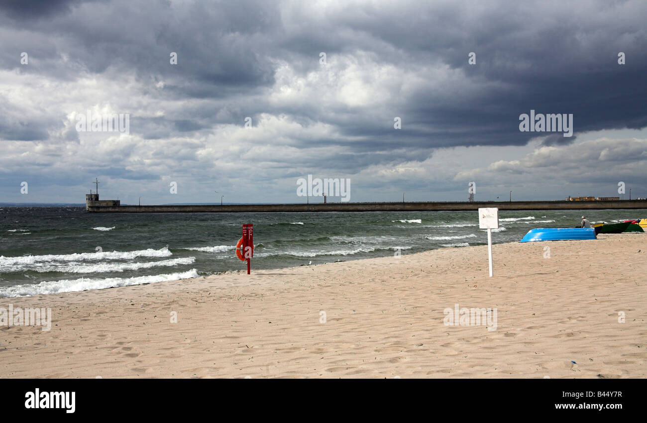 Beach in the city of Hel, Hel Peninsula, Poland Stock Photo - Alamy