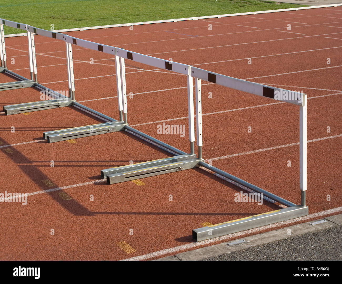 Track hurdles hi-res stock photography and images - Alamy