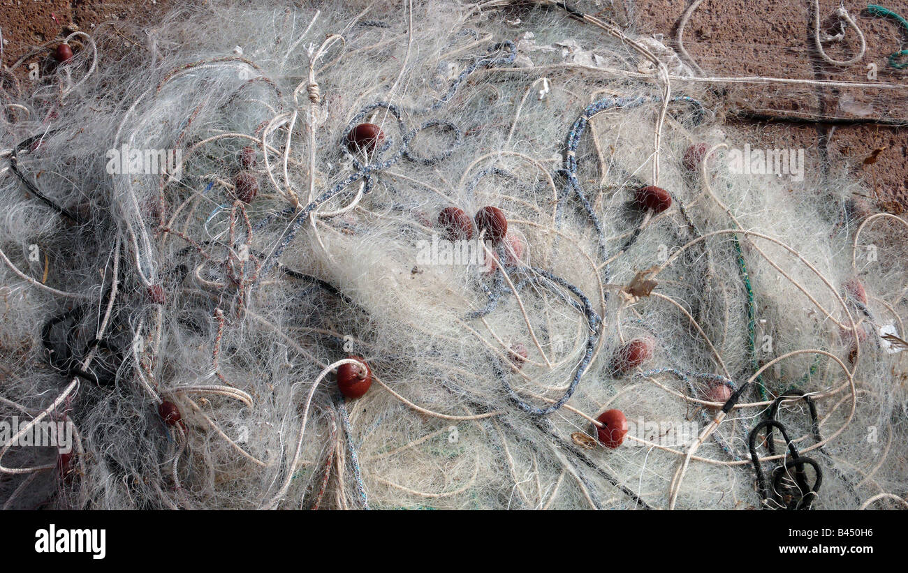 Drift net of a fisherman in Sardinia Stock Photo - Alamy