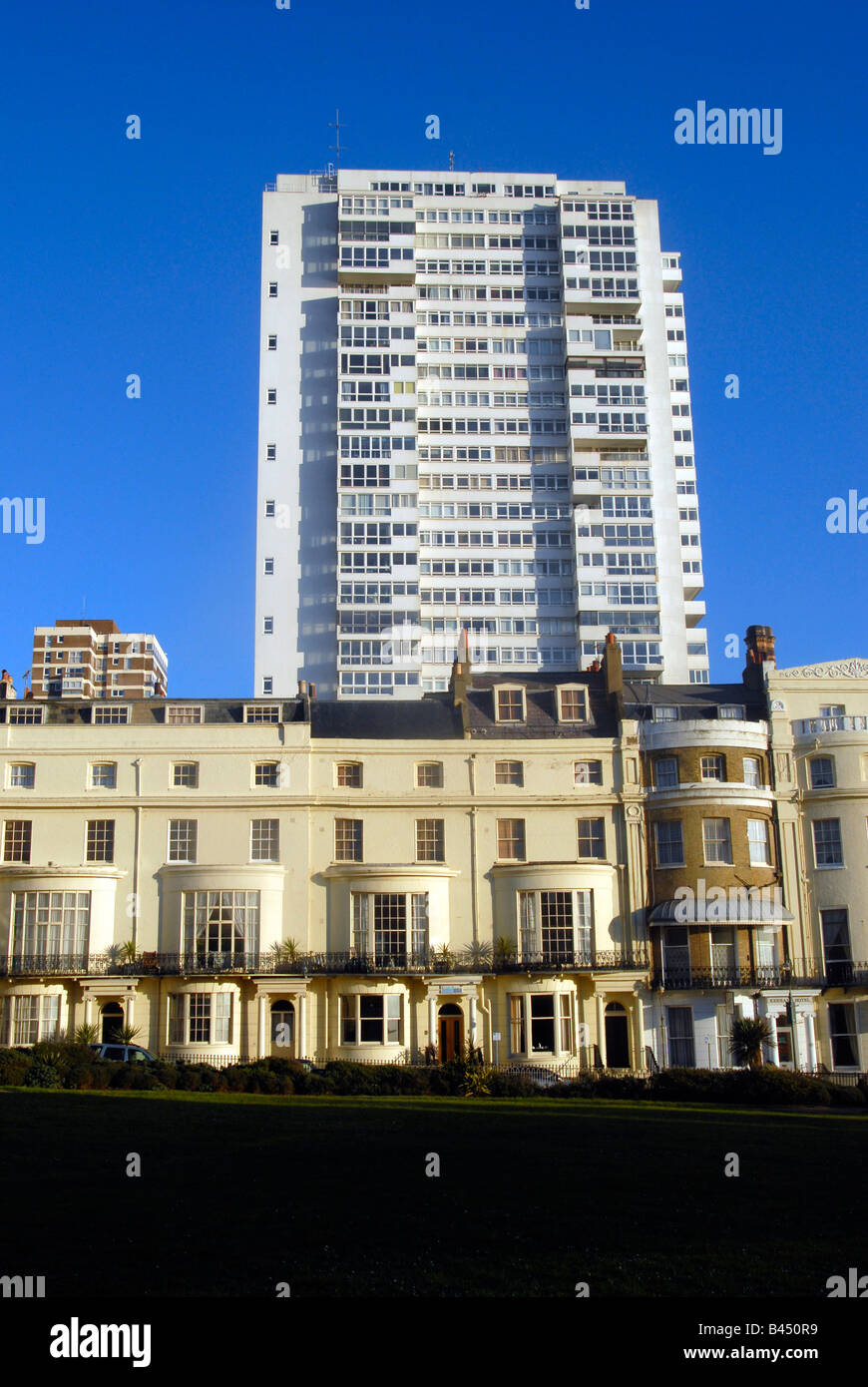 Regency housing from the 1820s with Sussex Heights, one of the highest ...