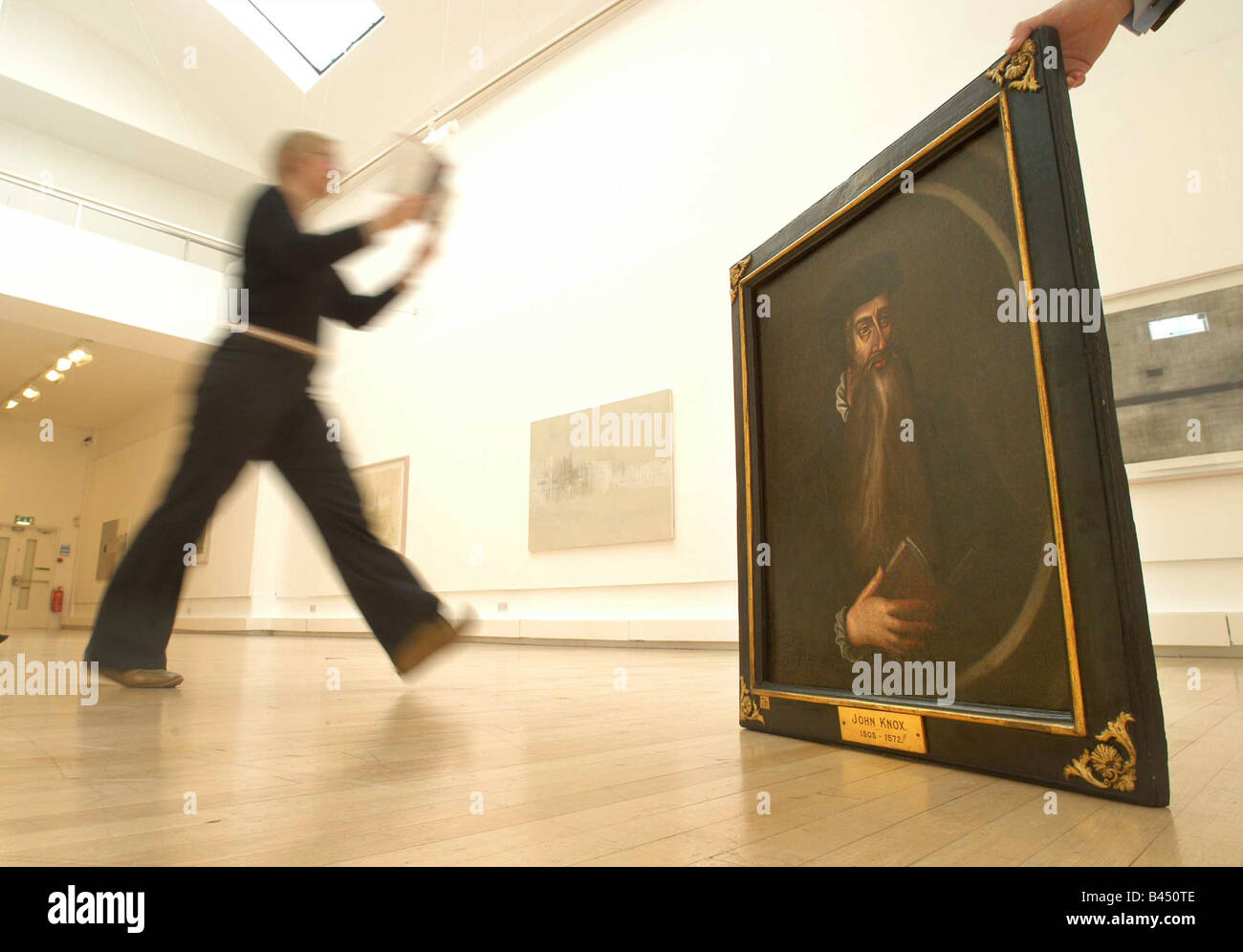 painting of John Knox a key figure from Scotlands history Stock Photo ...