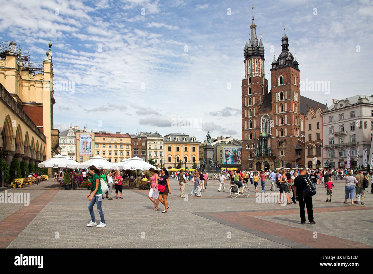 Main Market Square Cracow Poland Stock Photo - Alamy