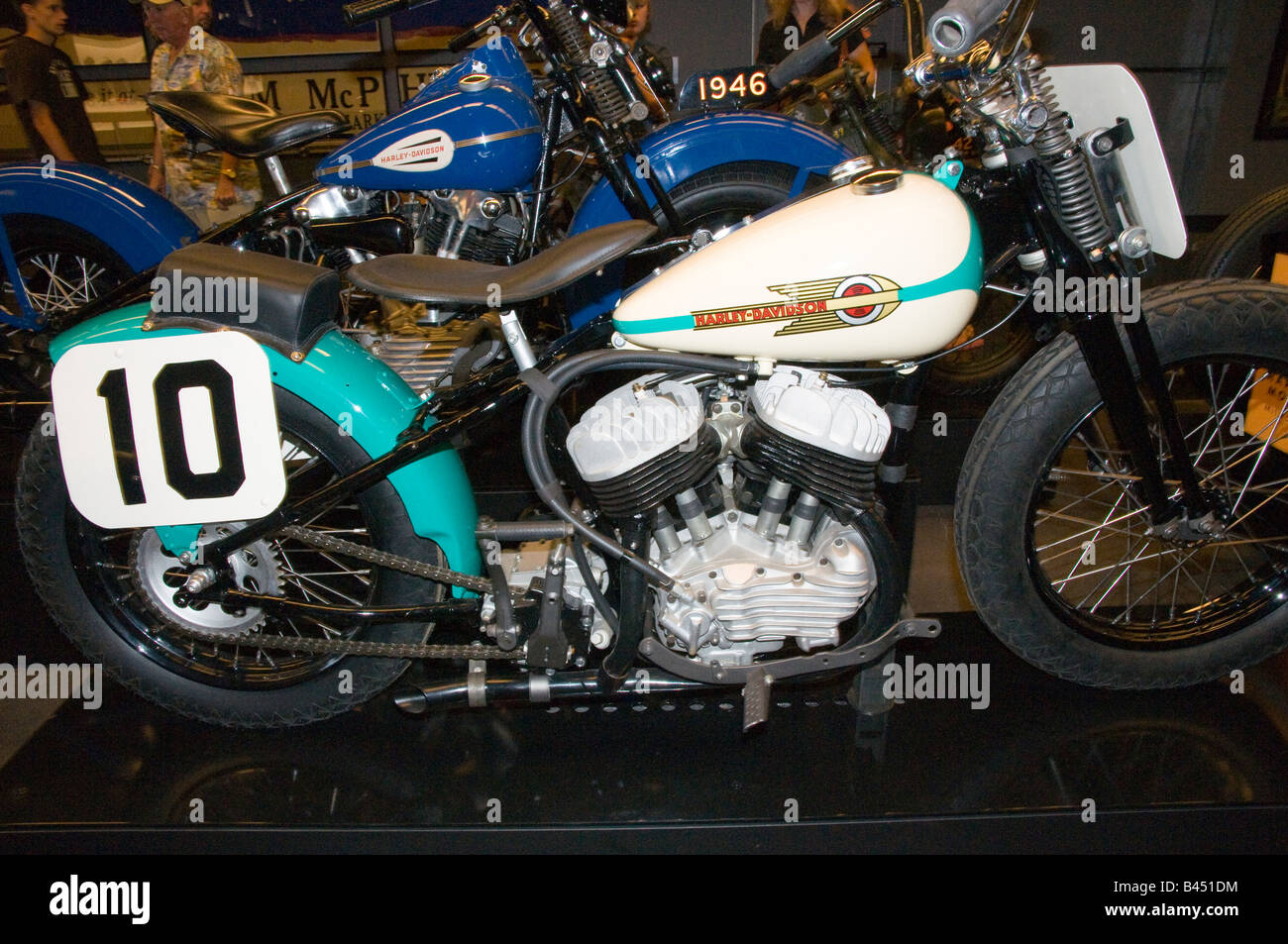 Vintage Harley Davidson In Museum High Resolution Stock Photography and ...