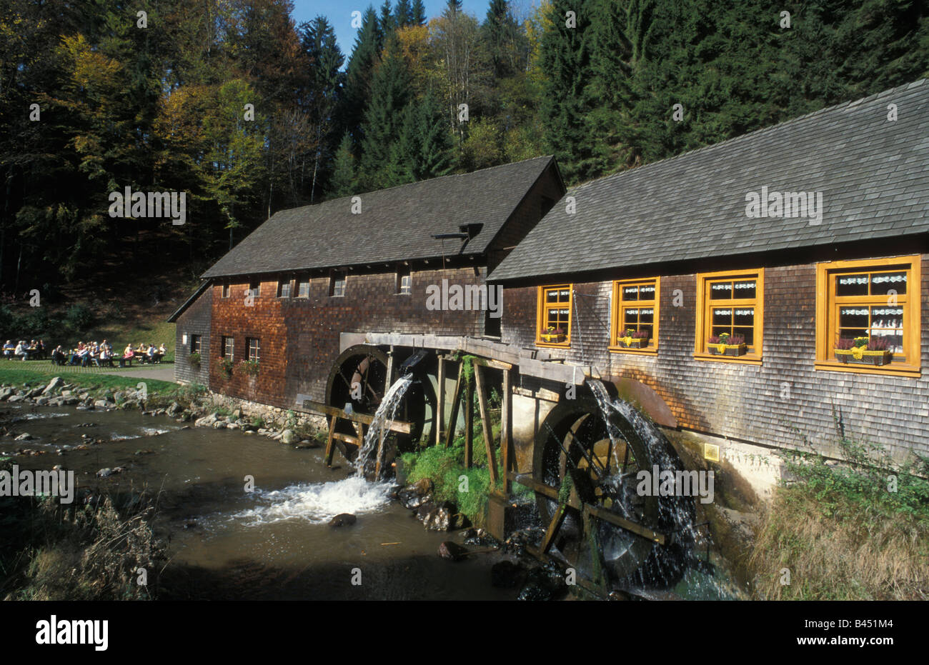 Mill at Hexenloch near Furtwangen at Black Forest Baden Wurttemberg ...