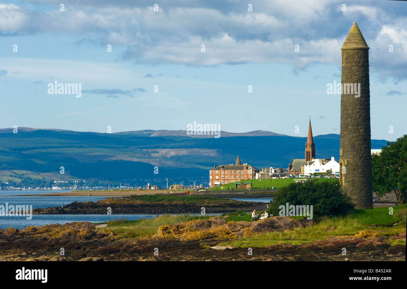 Pencil Point monument dedicated to the battle of Largs 1263. Scotland ...