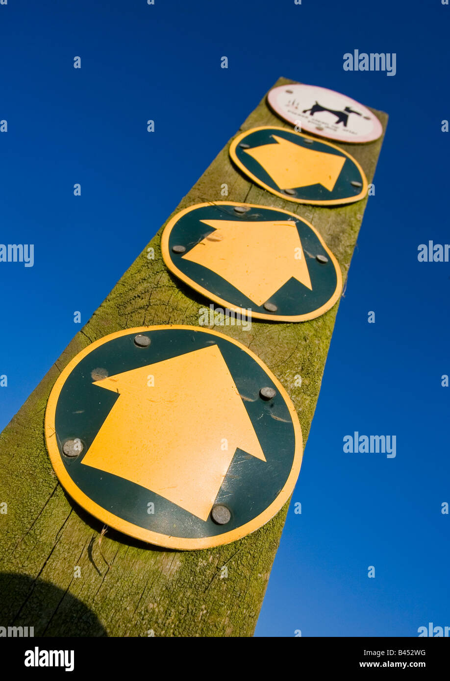 Public footpath sign Stock Photo - Alamy