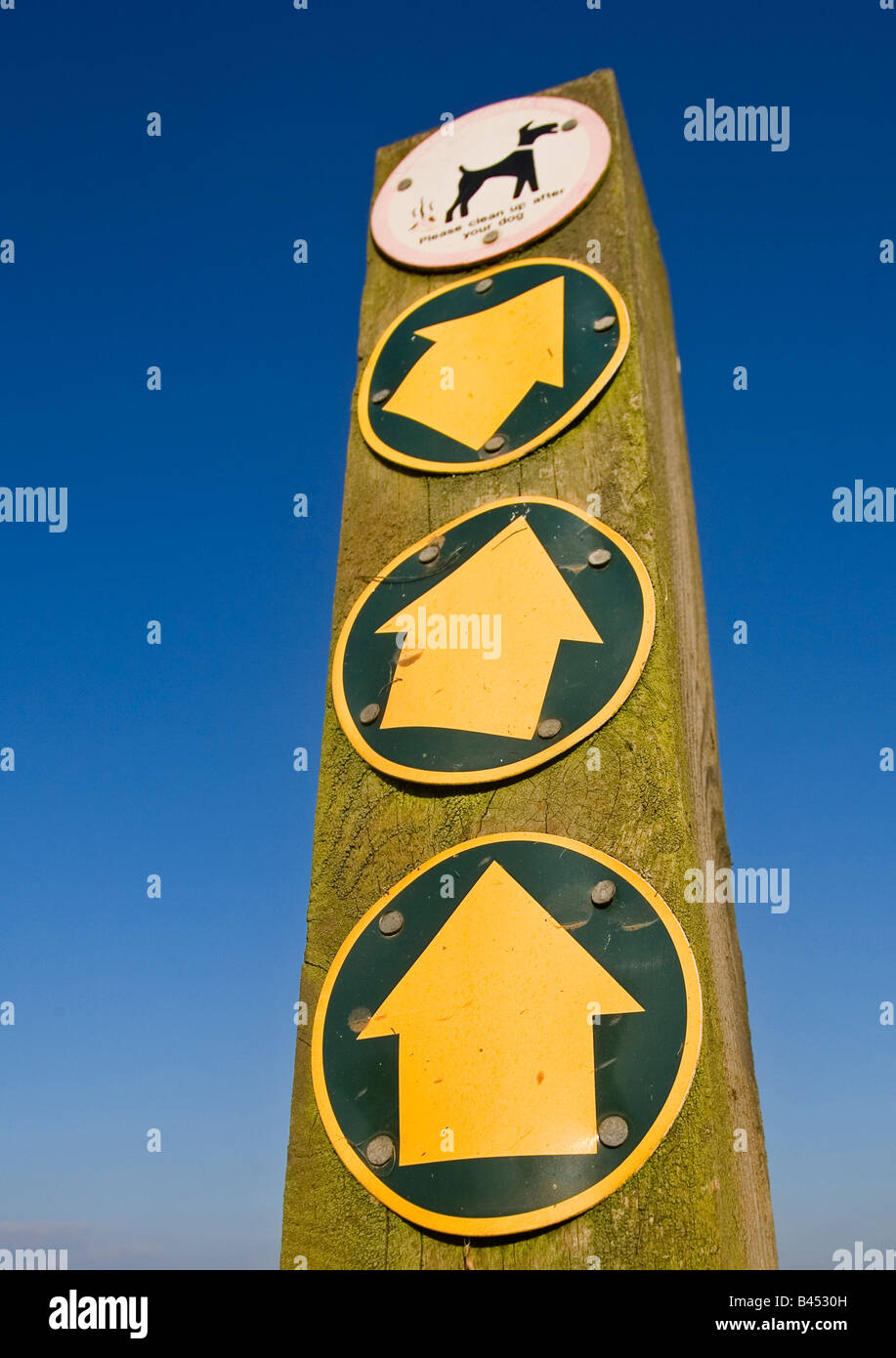 Public footpath sign Stock Photo - Alamy