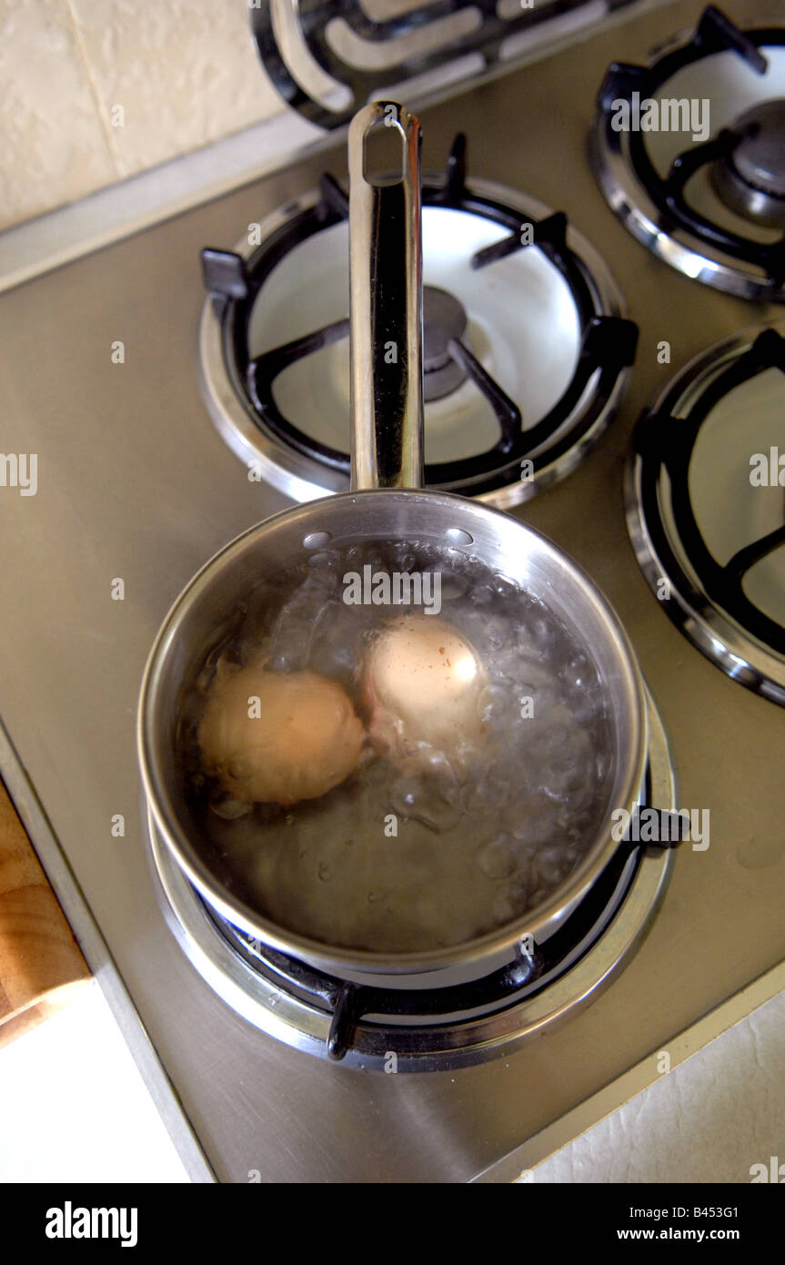 Boiling Eggs Pan High Resolution Stock Photography and Images - Alamy