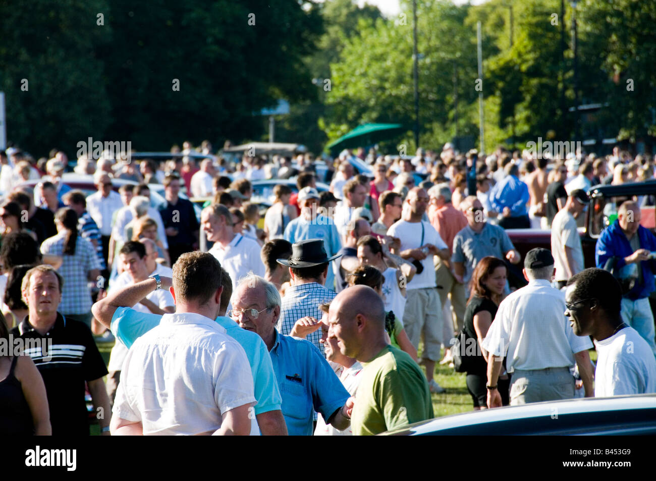 Crowd Scene in England Stock Photo - Alamy