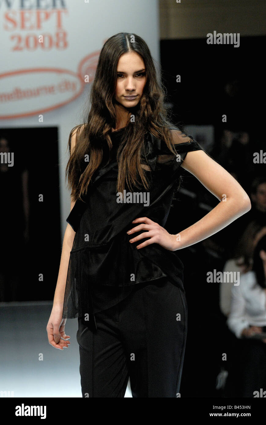 Female model at a fashion show Stock Photo - Alamy
