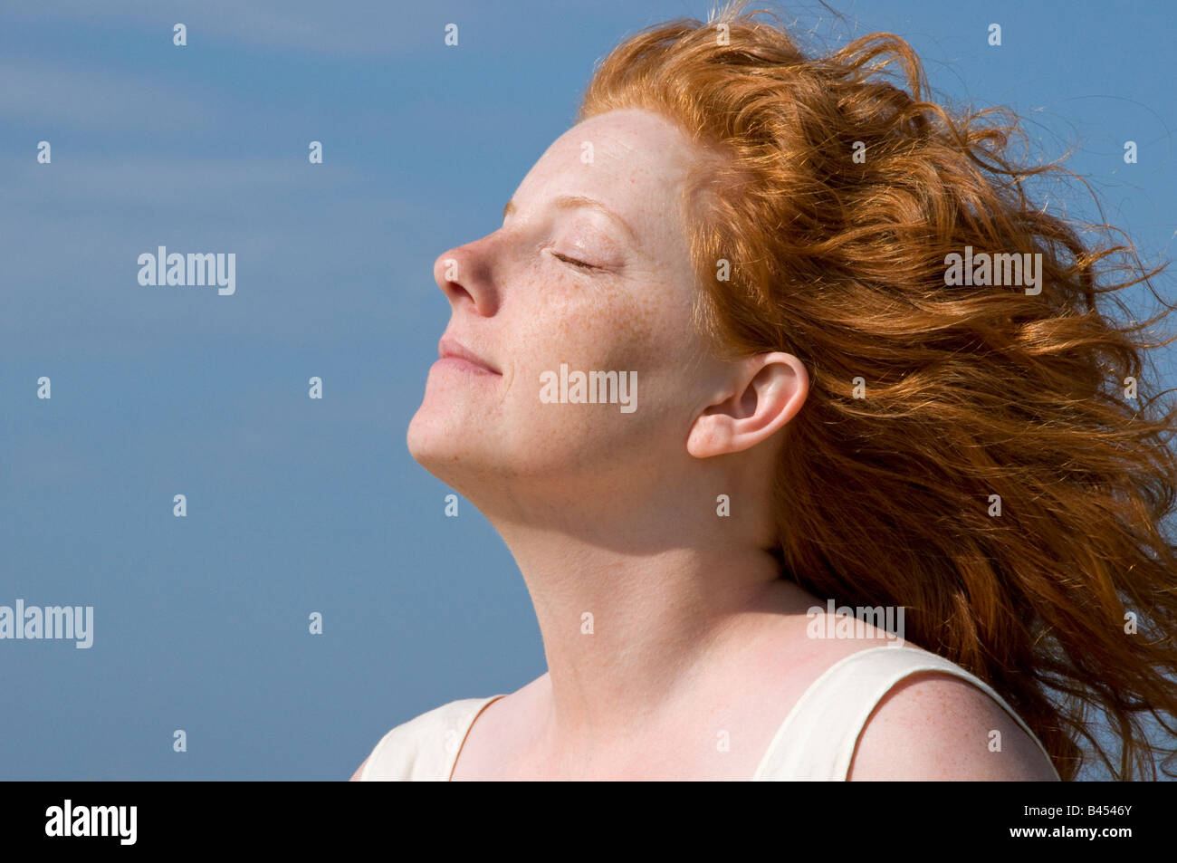 Sun exposure face hi-res stock photography and images - Alamy