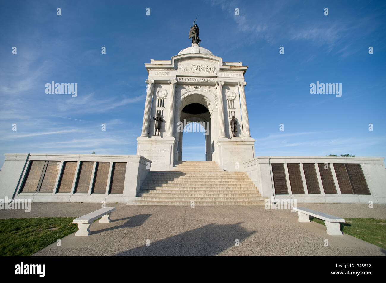 The Pennsylvania Monument in Gettysburg Stock Photo - Alamy