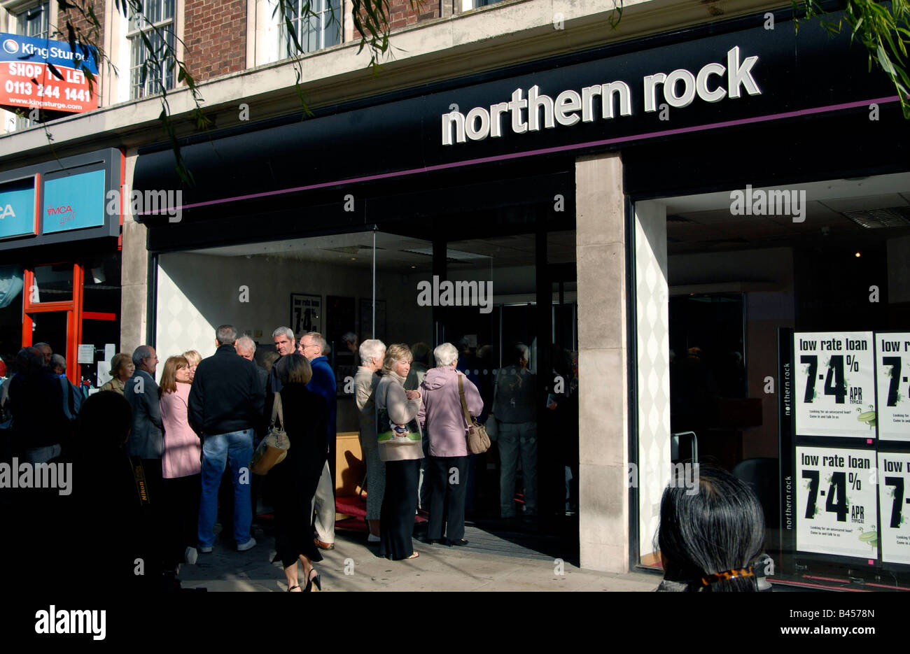 Northern rock bank run hi-res stock photography and images - Alamy
