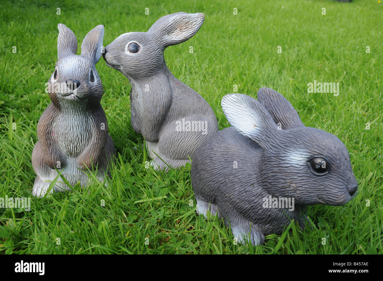 3 toy rabbits Stock Photo - Alamy