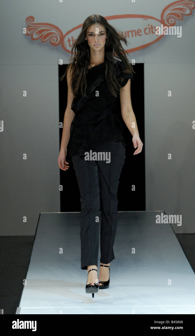 Female model at a fashion show Stock Photo - Alamy
