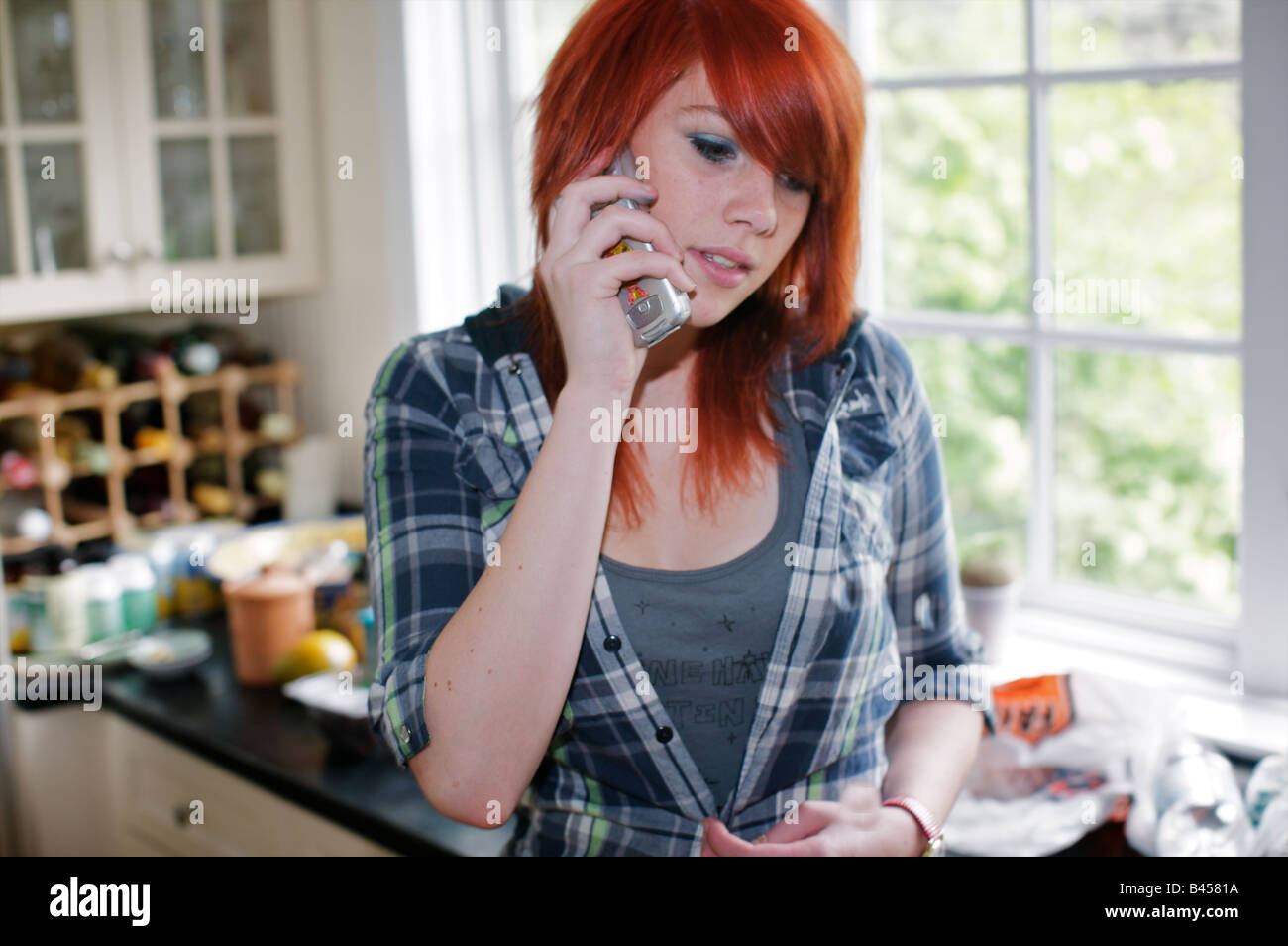 Teenaged babysitter receives the cell phone call she's been dreading ...