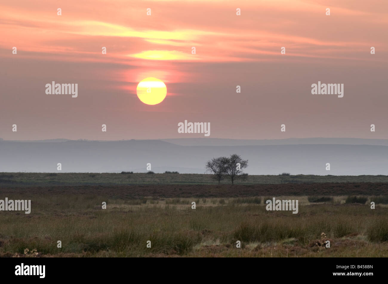 Moorland sun landscape hi-res stock photography and images - Alamy