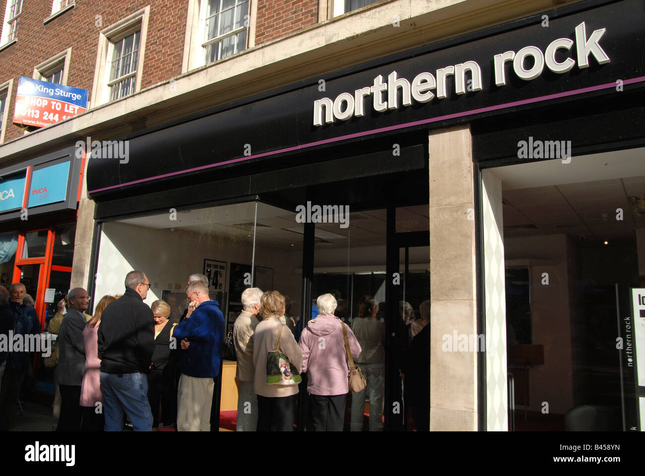 Northern rock bank run hi-res stock photography and images - Alamy