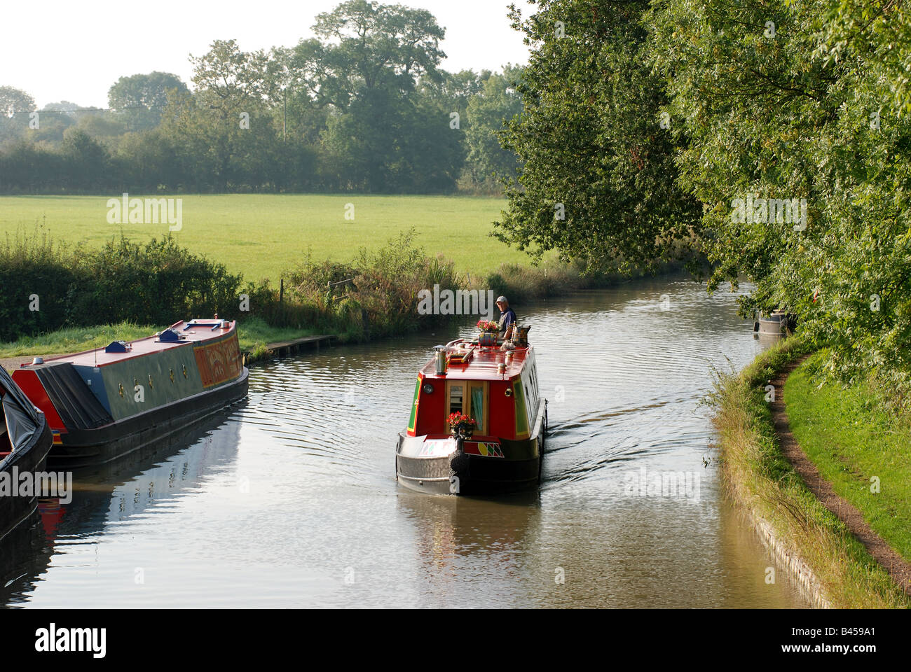 The Ashby Canal near Stoke Golding, Leicestershire, England, UK Stock ...