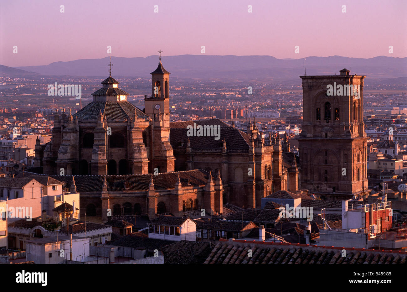 Top of the cathedral of granada hi-res stock photography and images - Alamy
