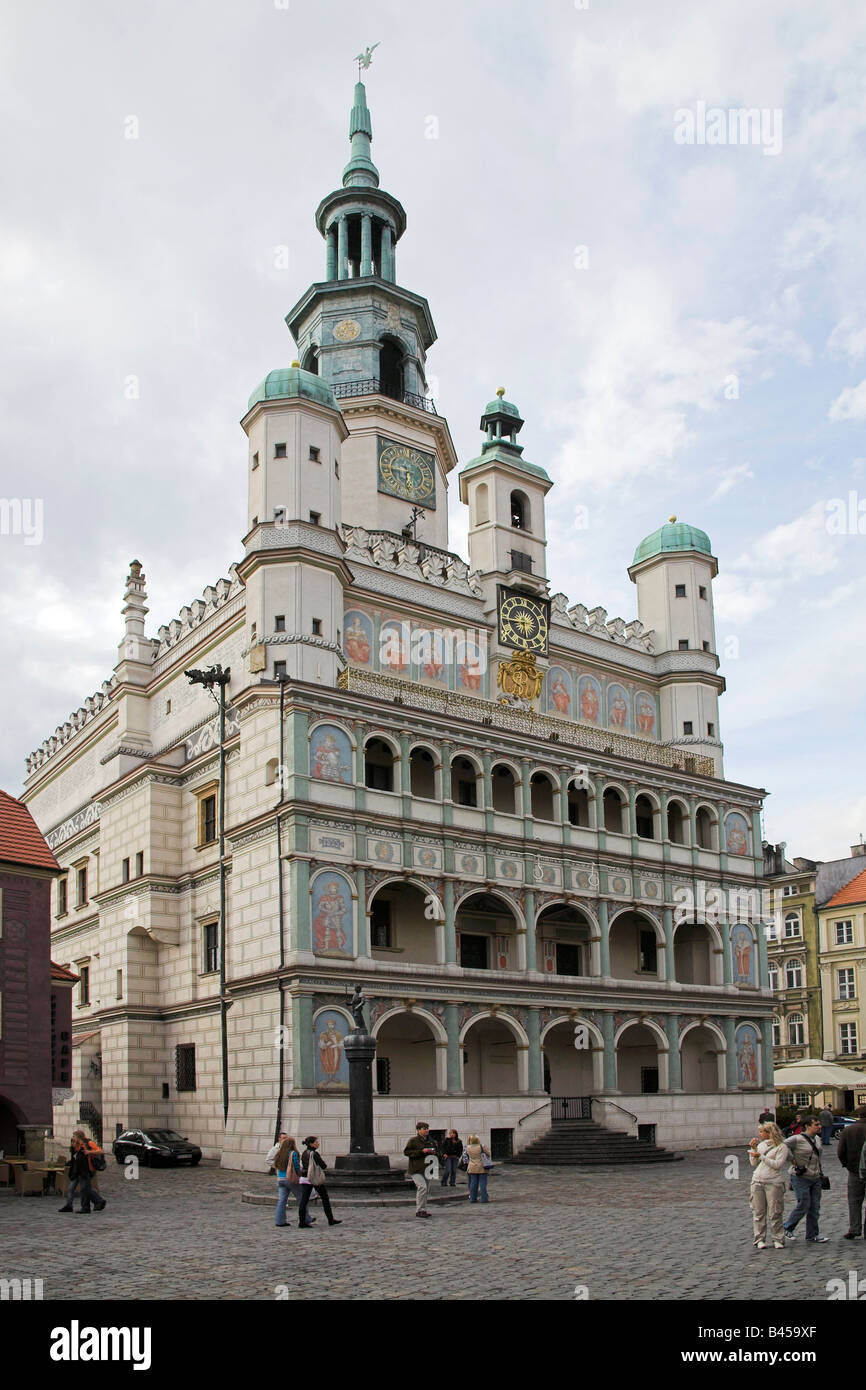 town hall in old town square in Poznan, Poland Stock Photo - Alamy