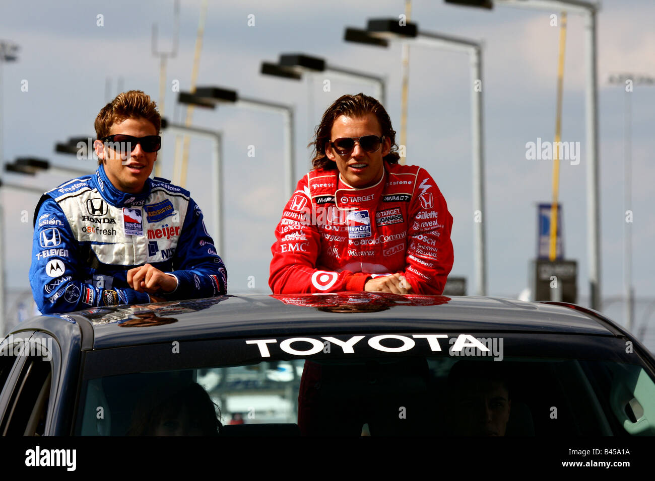 Michael Andretti Dan Wheldon Stock Photo - Alamy