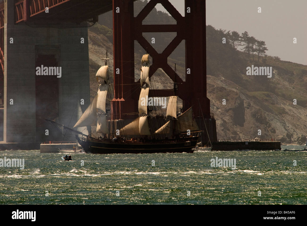 Parade of Sail in the Festival of Sail in San Francisco Bay from July ...