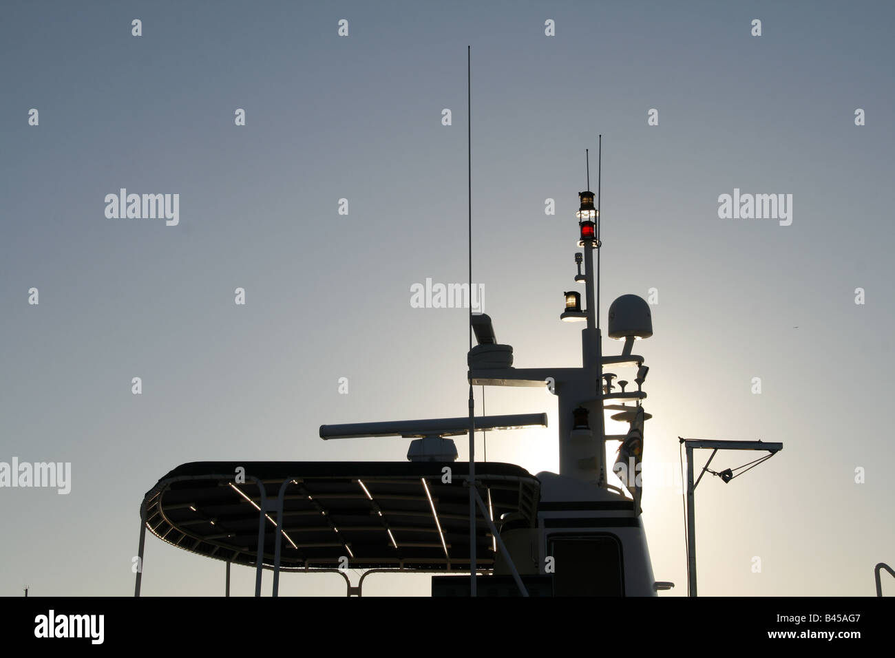 radar system equipment on boat Stock Photo - Alamy