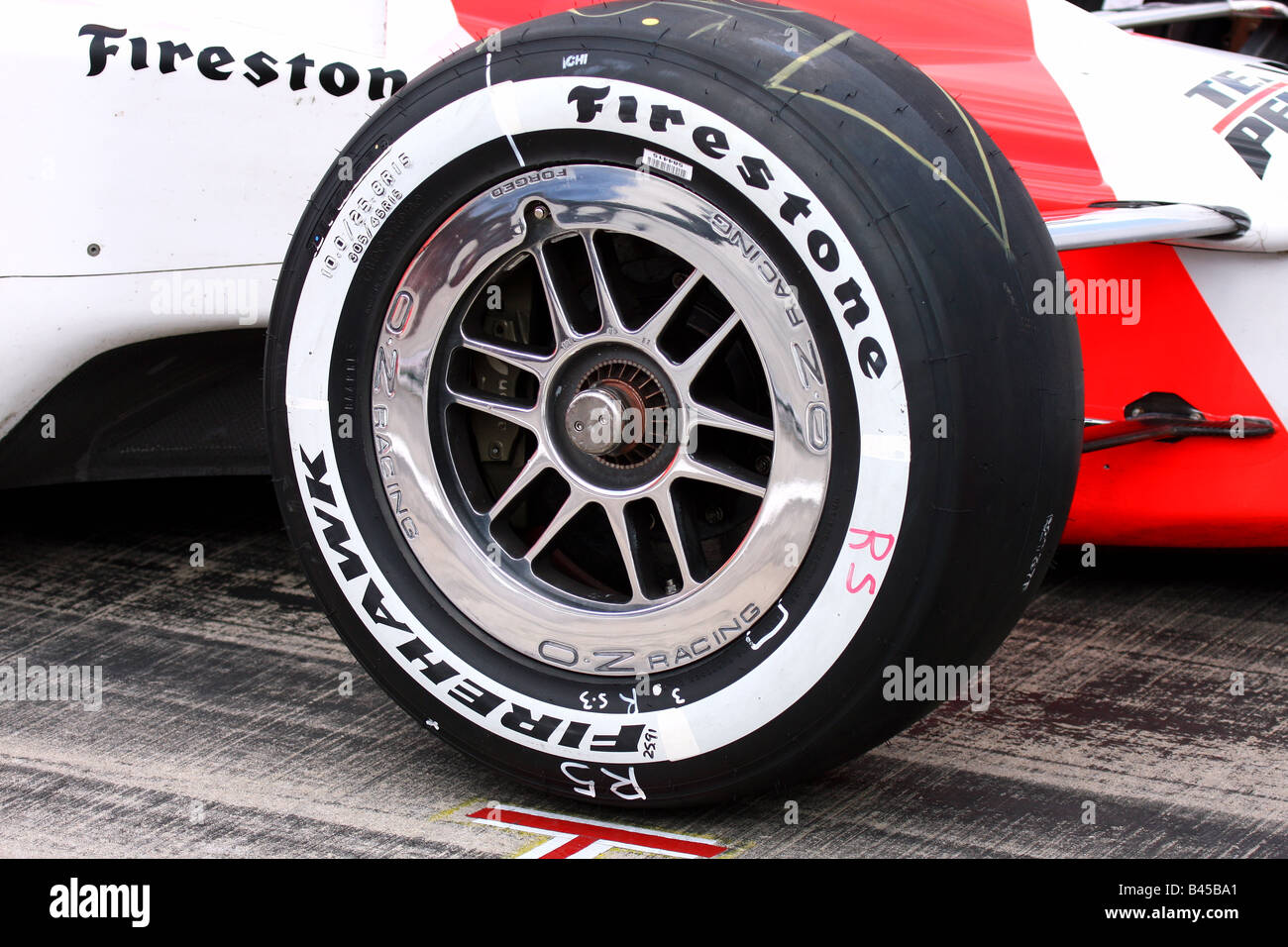 White Wall Firestone Stock Photo - Alamy