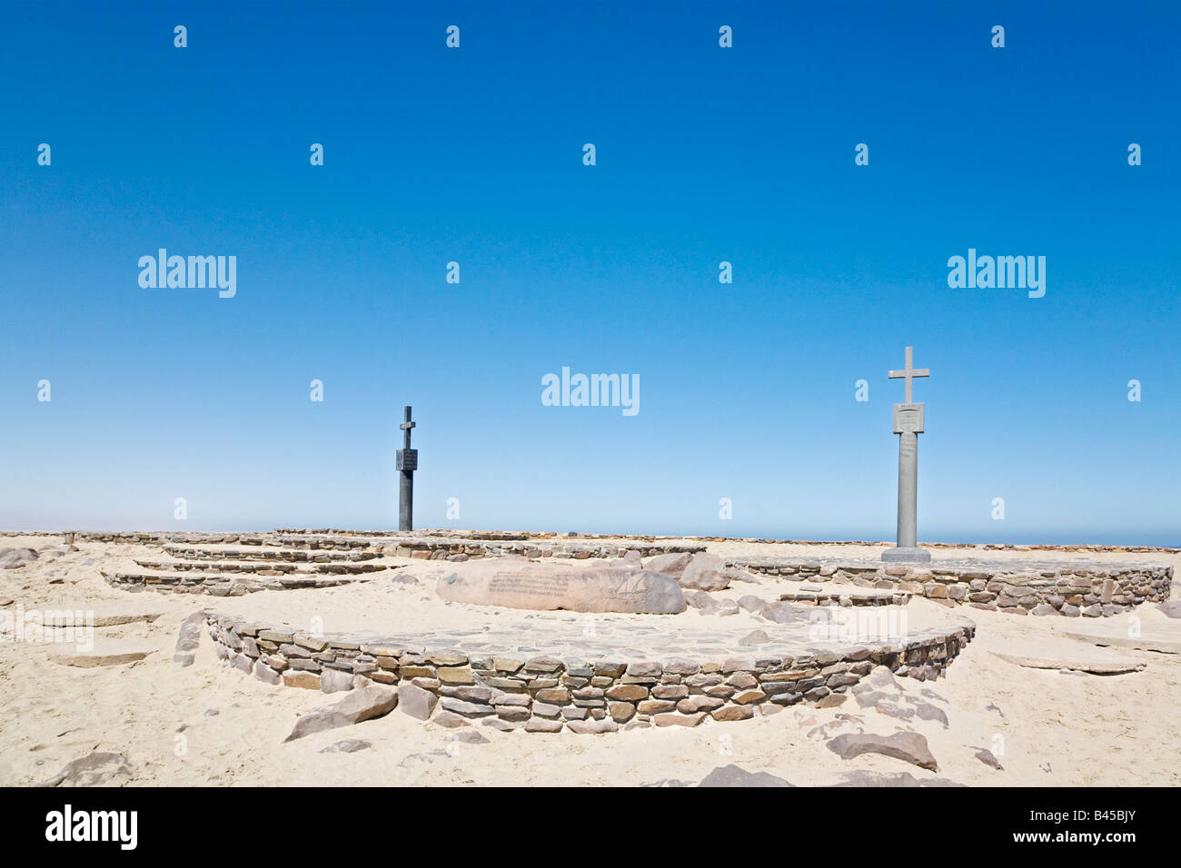 Africa, Namibia, Cape Cross, Stone Crosses Stock Photo - Alamy
