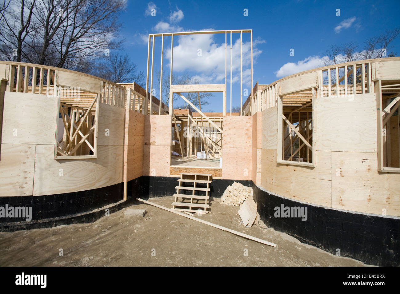 New home under construction Stock Photo - Alamy