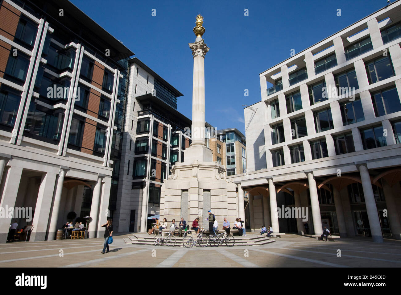 23m tall Paternoster Square Column city of london england uk gb Stock ...