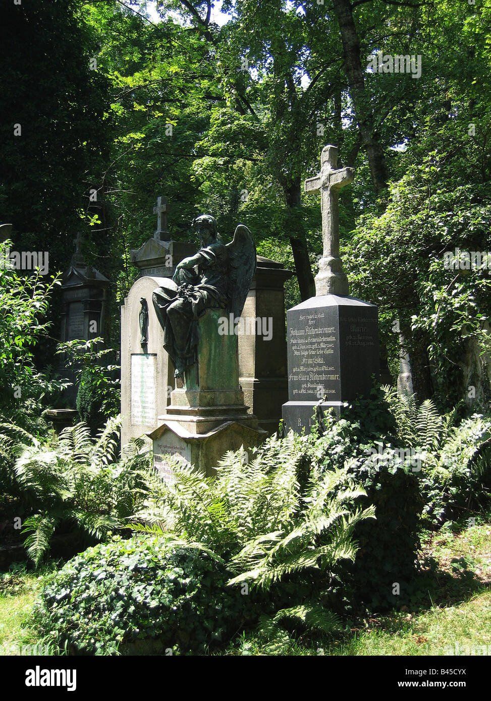 geography / travel, Germany, Bavaria, Munich, cemeteries, south ...