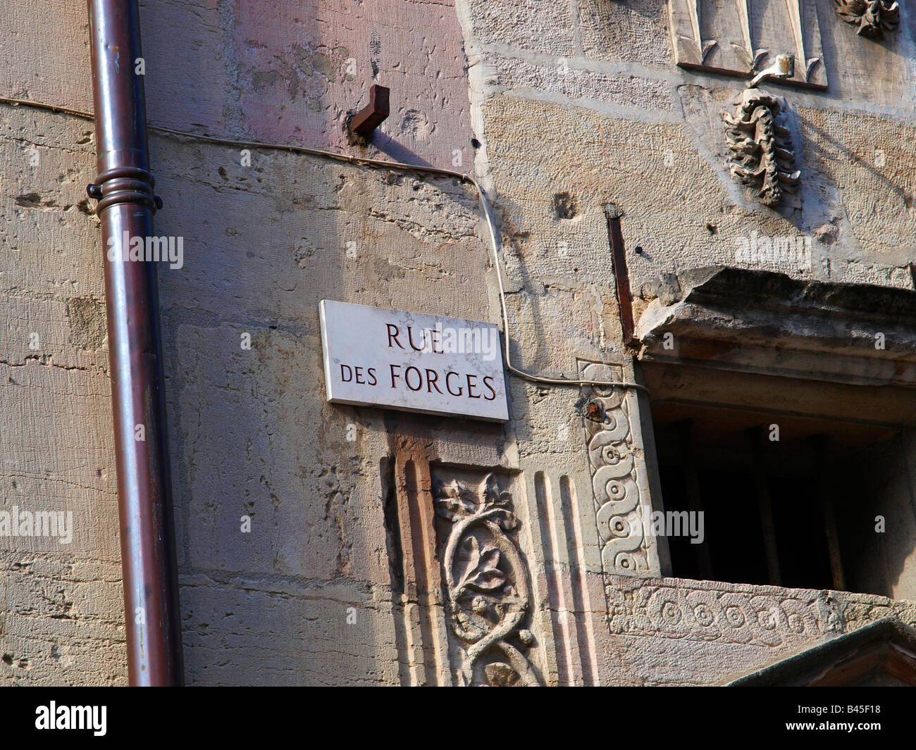 city view Dijon, France, Rue de Forges Stock Photo - Alamy