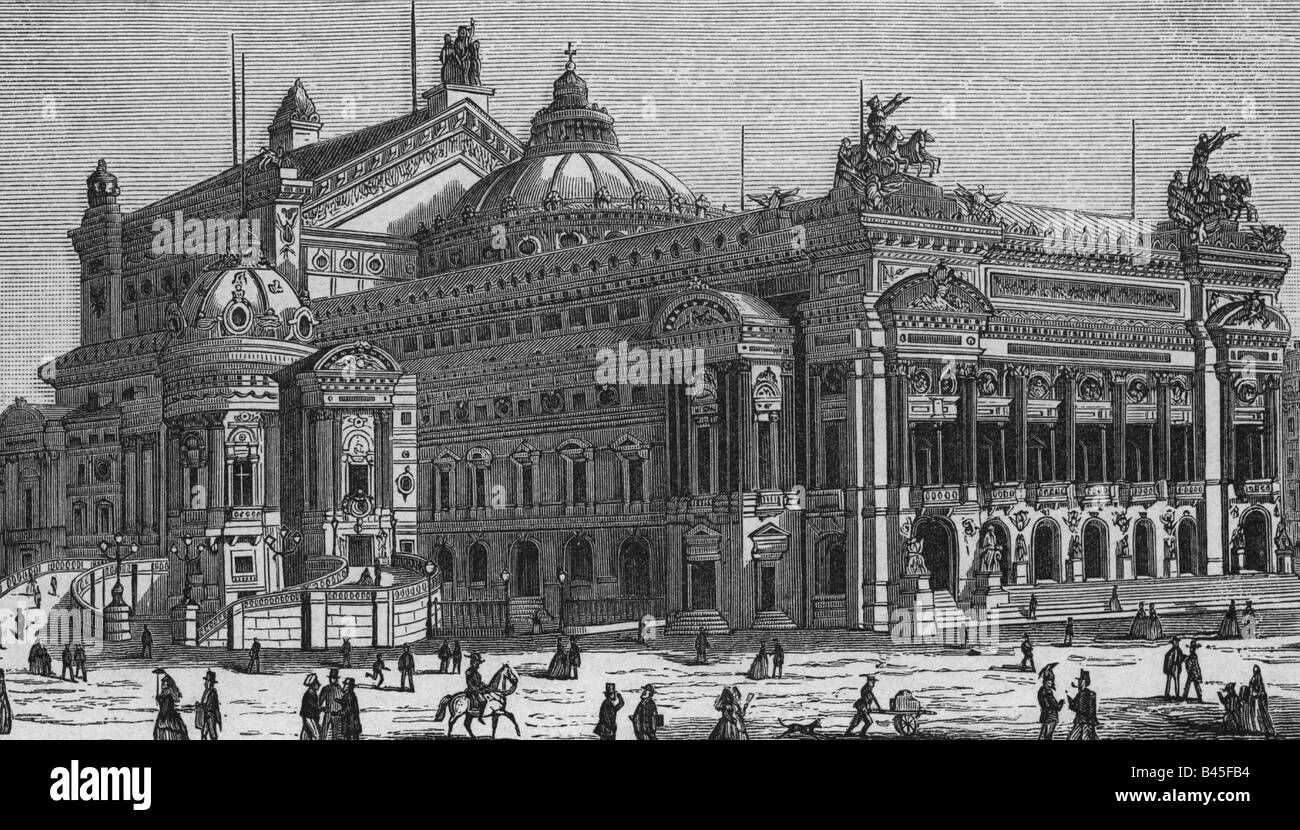 geography / travel, France, Paris, opera, built by Charles Garnier 1863 ...