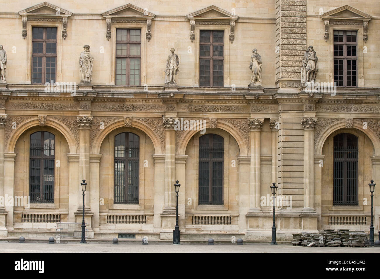 The exterior of the Louvre Museum in Paris, France Stock Photo - Alamy