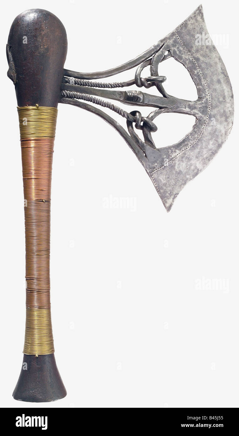 weapons/arms, axes, axe, Songe, Congo, circa 1900 Stock Photo - Alamy