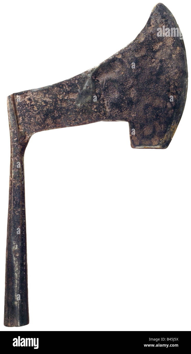weapons/arms, batons, axes, axe, blade, German 14th/15th century Stock ...