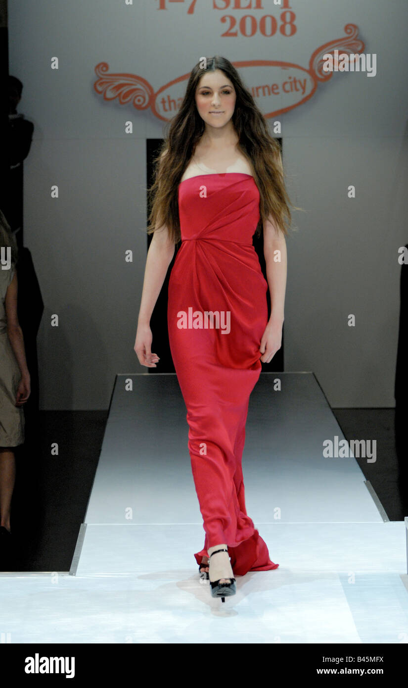 Female model at a fashion show Stock Photo - Alamy