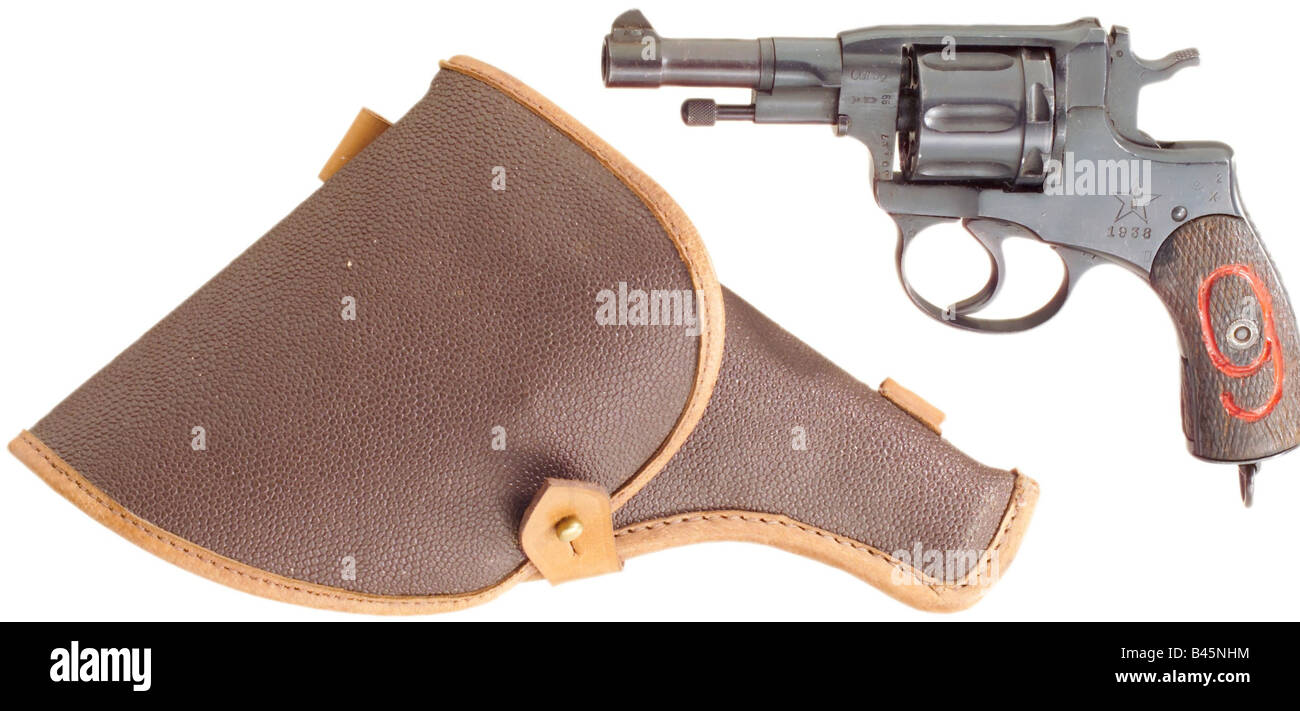 weapons, firearms, revolver, Nagant Type 1895, caliber 9 mm Parabellum ...
