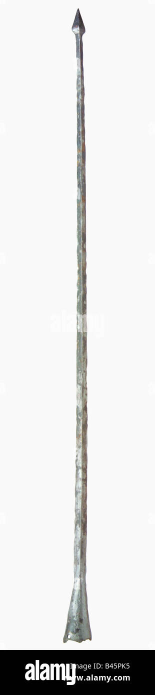 weapons/arms, polearms, javelins, Roman pilum, spearhead, circa 1st ...