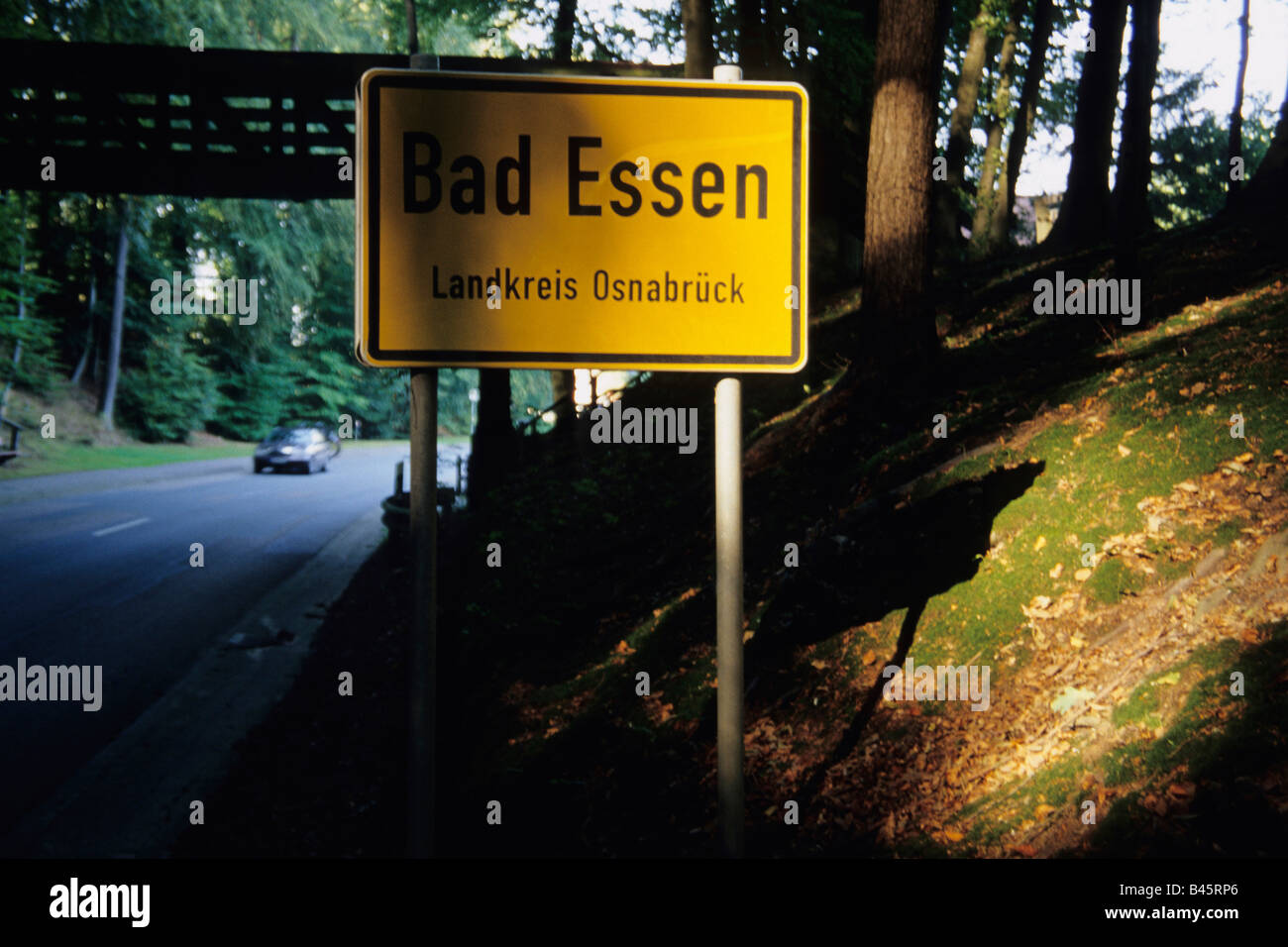 Germany, Bad Essen, Place-name sign Stock Photo - Alamy
