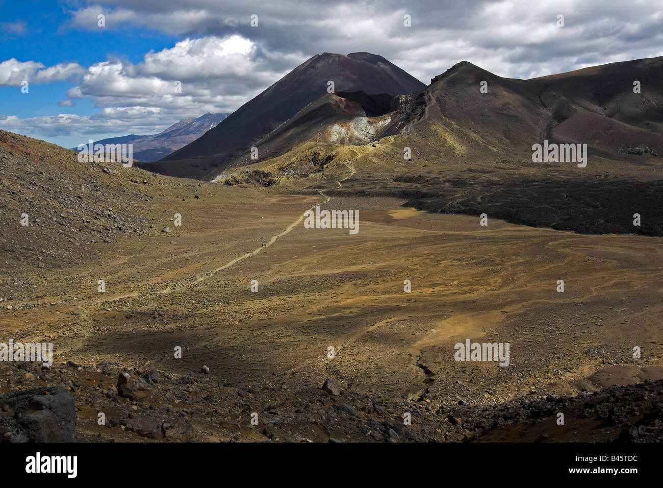 Volcano Tongariro National Park Stock Photo - Alamy