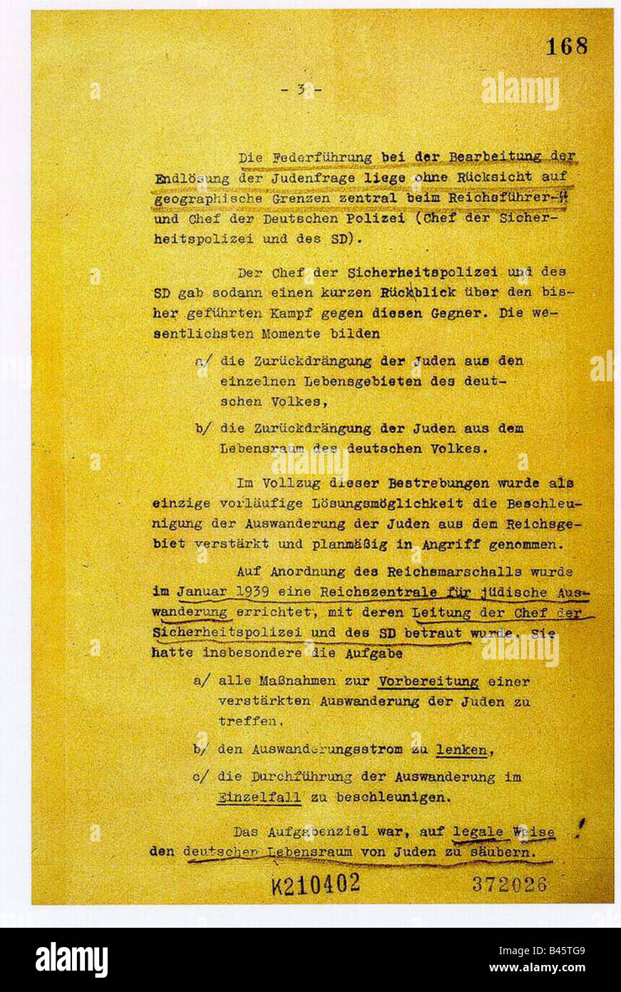 National Socialism/Nazism, crimes, persecution of jews, Wannsee ...