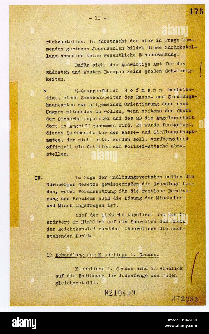 National Socialism/Nazism, crimes, persecution of jews, Wannsee ...