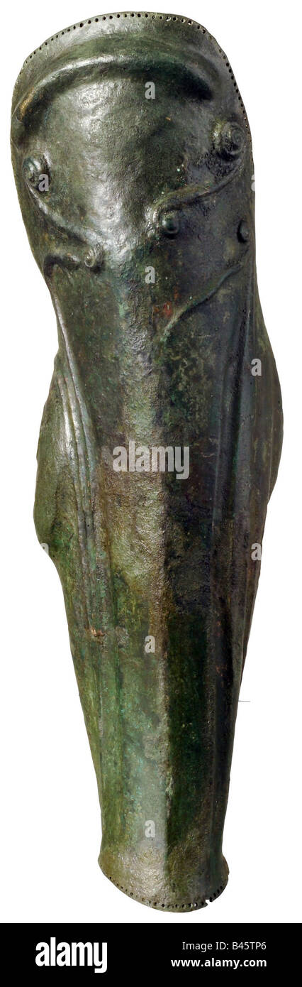 weapons/arms, defensive arms, helmets, Greece, greaves, left greave ...