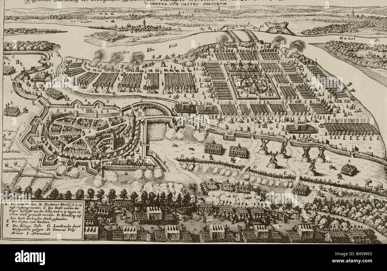 events, Thirty Years War 1618 - 1648, Swedish intervention 1630 - 1635 ...