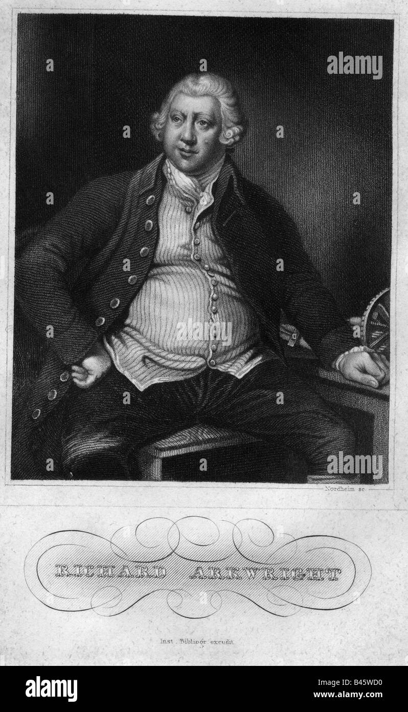 Spinning frame richard arkwright hi-res stock photography and images ...