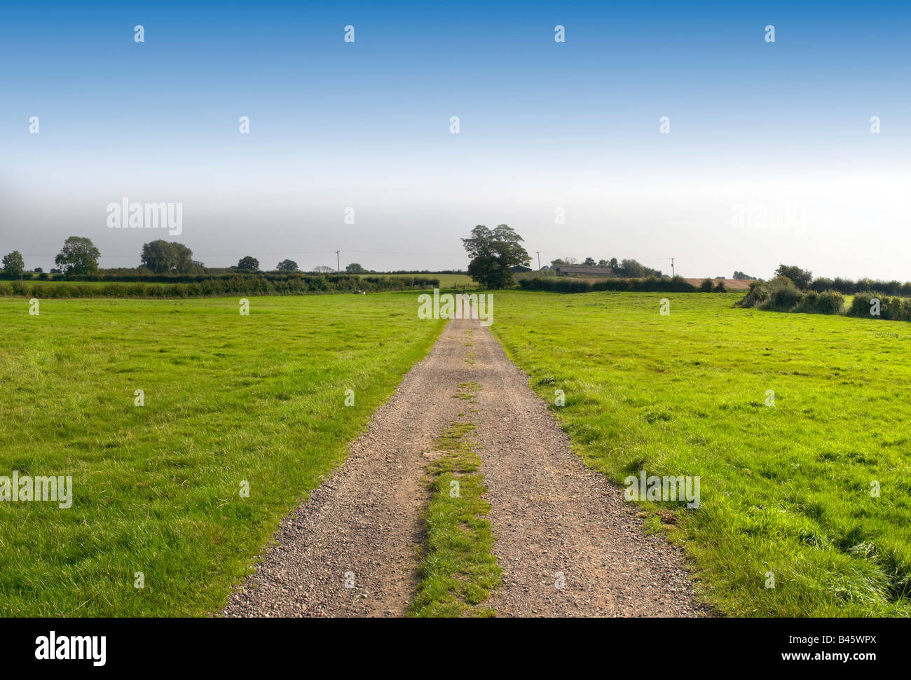 a bridleway and footpath in the countryside Stock Photo - Alamy