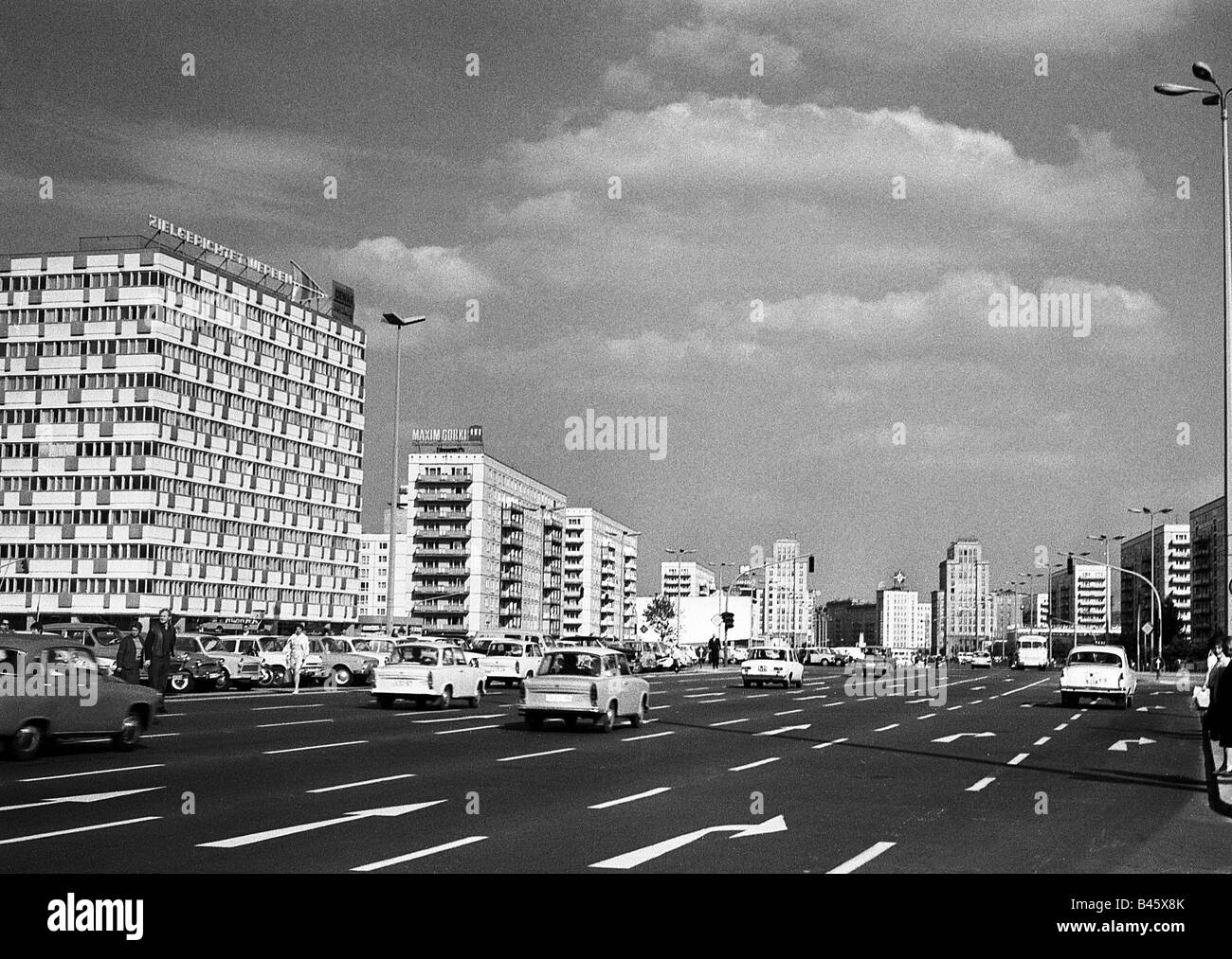 East germany trabant berlin Black and White Stock Photos & Images - Alamy